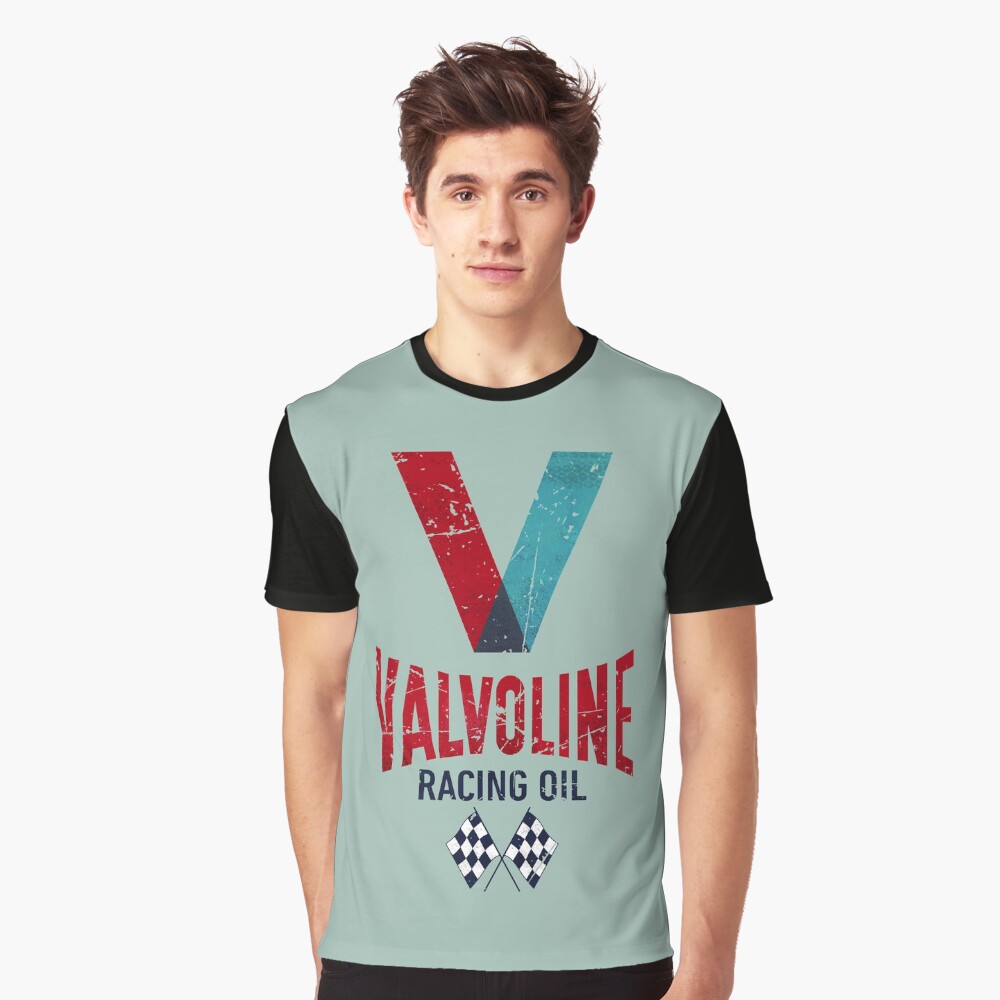 "Vintage Racing Oil V-Emblem" Sticker by Lidra-Redesign | Redbubble