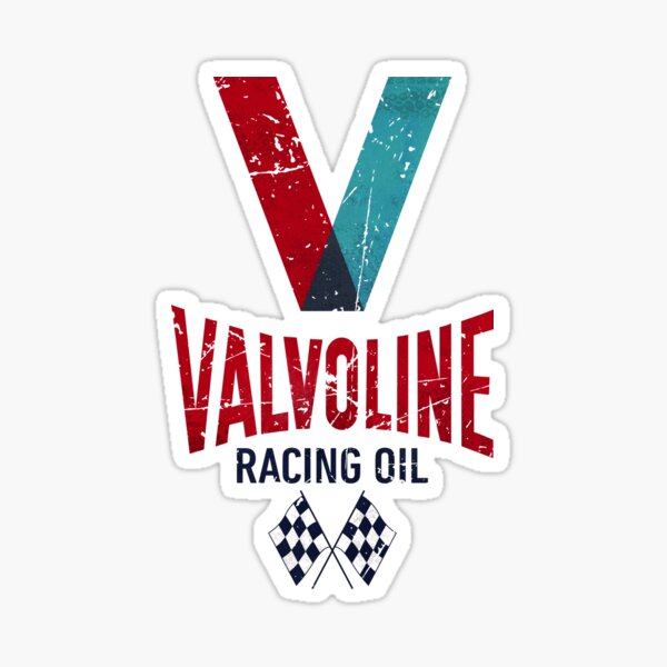 "Vintage Racing Oil V-Emblem" Sticker by Lidra-Redesign | Redbubble