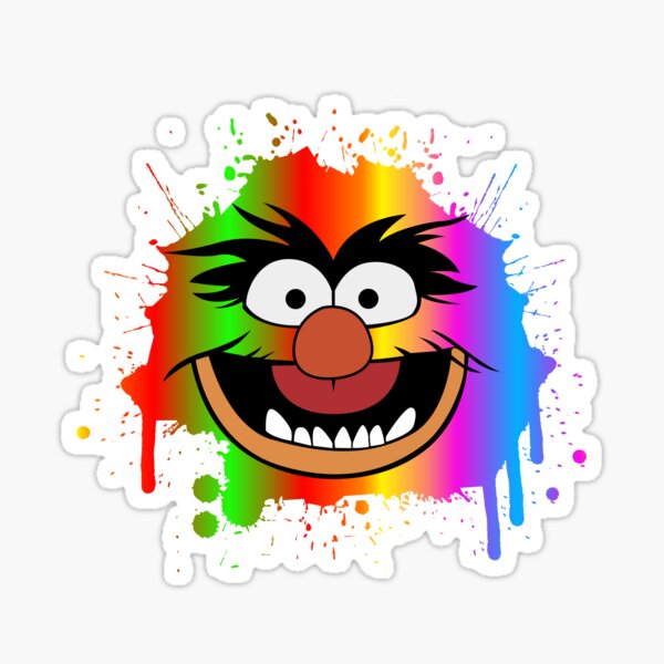"Muppets Animal Big Face" Sticker for Sale by soebekhi | Redbubble