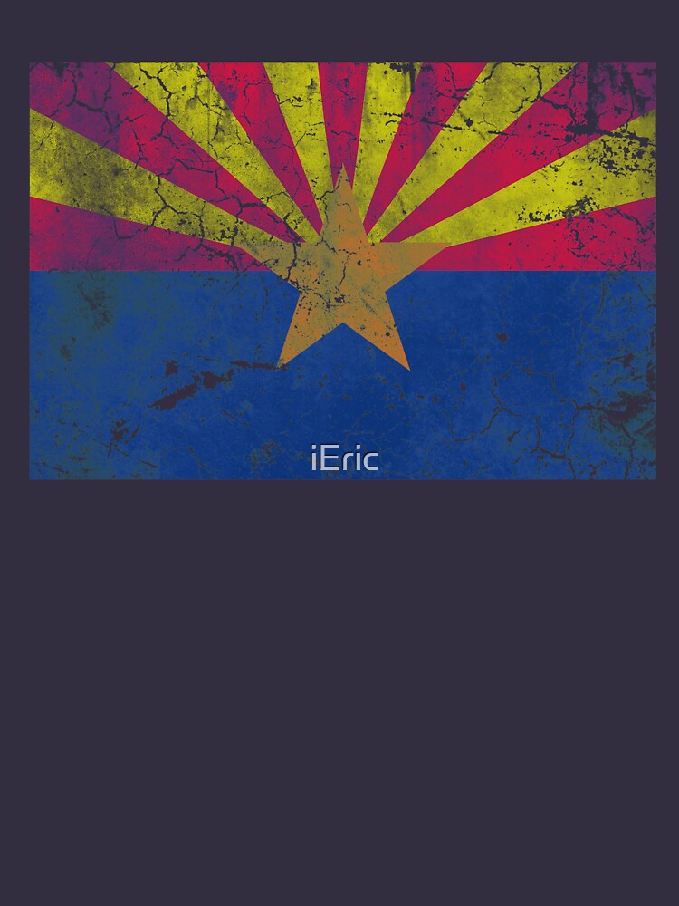 "Vintage Distressed State Flag of Arizona" T-shirt for Sale by frittata ...