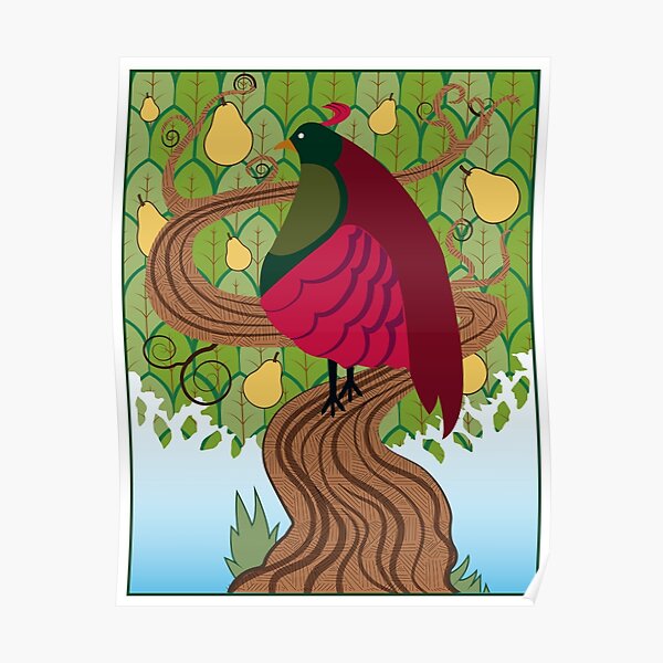 "Partridge In A Pear Tree" Poster for Sale by titestreet | Redbubble