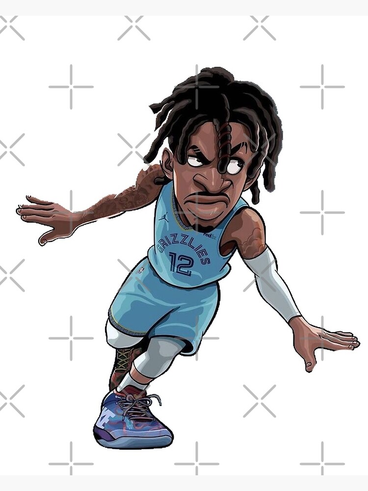 Lámina fotográfica «Dibujo de cómics de Ja Morant» de BasketBallShop ...