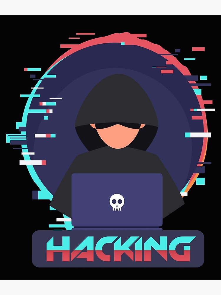 "Hacker with Hoodie | hacking " Poster for Sale by blouzakia | Redbubble