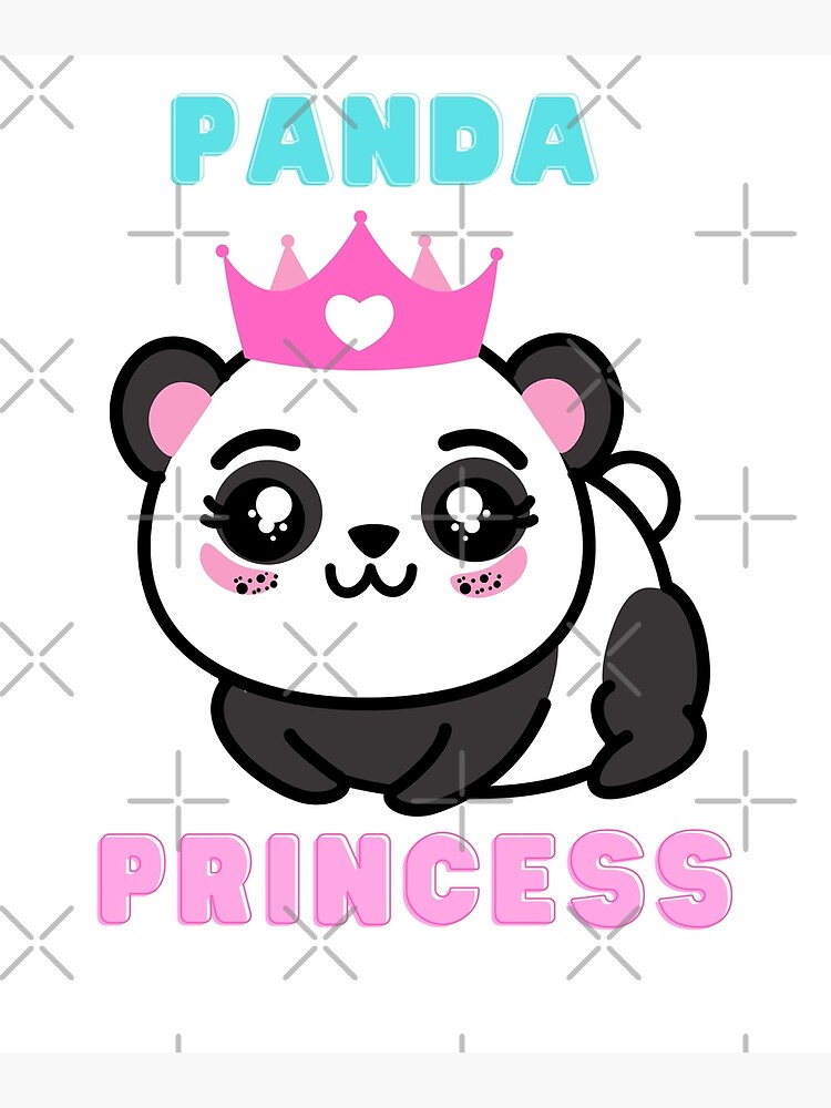 "Panda Princess Cute Bear" Poster for Sale by TheWildFlix | Redbubble