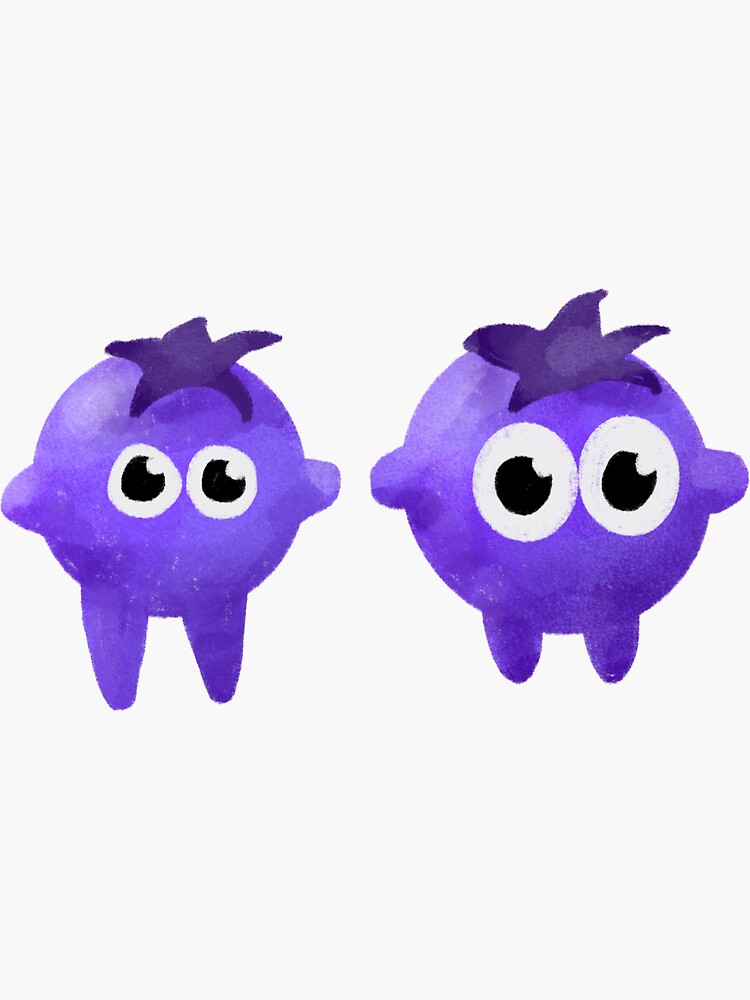 "Blueberry Buddies " Sticker for Sale by ReganLoyd | Redbubble