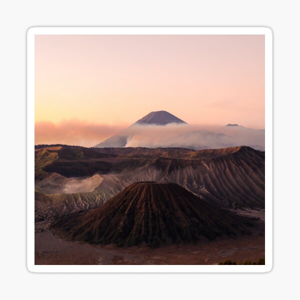 "Mount Bromo Volcano Indonesia " Sticker for Sale by surecanmakeit ...