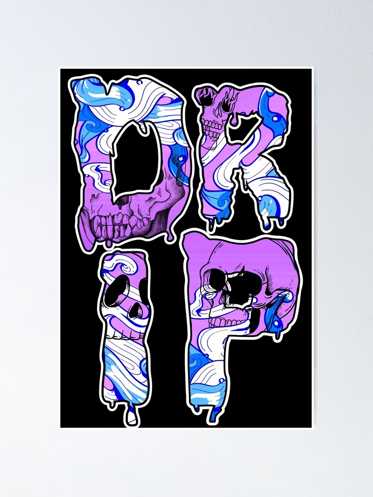 "Drip Season Japanese Pattern Water Vector Art" Poster for Sale by ...