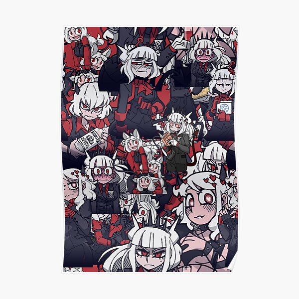 "Helltaker Pattern" Poster for Sale by Waifu-Dope | Redbubble