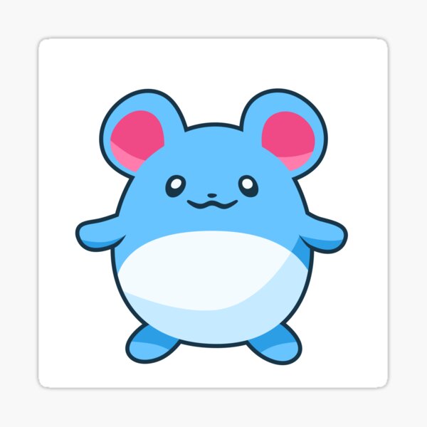 "Marill" Sticker by Jimichan | Redbubble