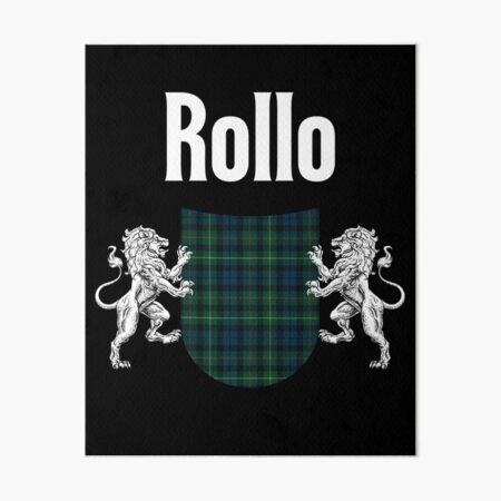 "Rollo Clan Scottish Name Coat Of Arms Tartan" Art Board Print by ...