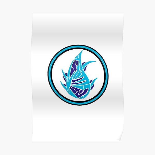 Blue Mana Symbol Magic The Gathering Poster For Sale By Jwatsonabart