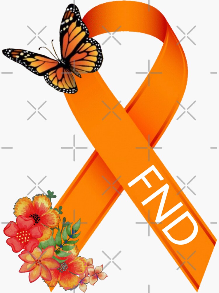 "FND Awareness Ribbon " Sticker by Horsequeenozie | Redbubble