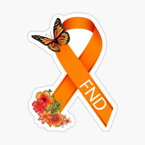 "FND Awareness Ribbon " Sticker for Sale by Horsequeenozie | Redbubble