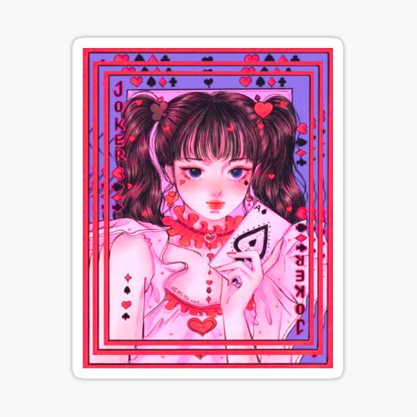 "Hyperpop:Top kawaii anime girls aesthetic designs so cute " Sticker ...