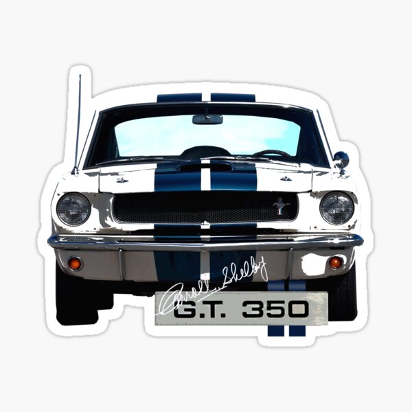 "Ford Mustang Shelby 1965-G.T.350" Sticker for Sale by GrubArt66 ...
