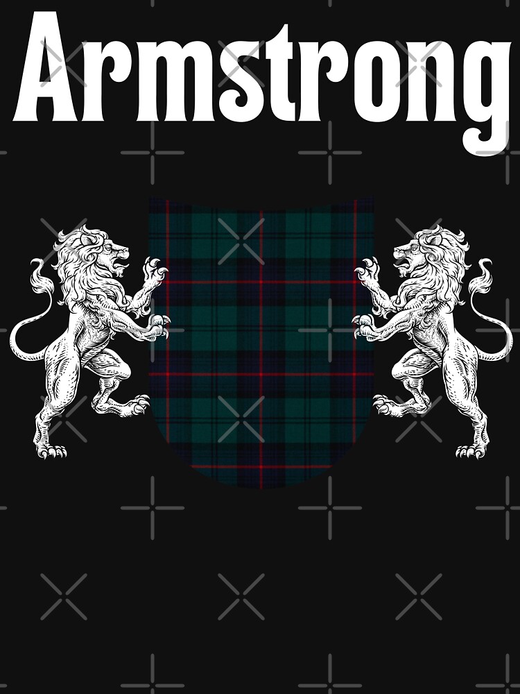 "Armstrong Clan Scottish Name Coat Of Arms Tartan" Classic T-Shirt for ...