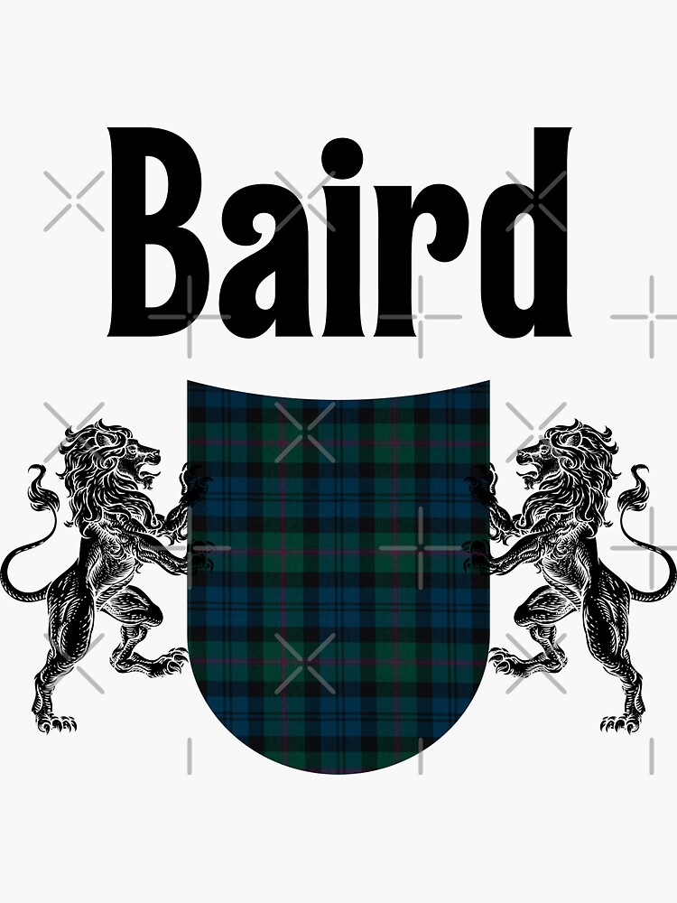 "Baird Clan Scottish Name Coat Of Arms Tartan" Sticker for Sale by ...