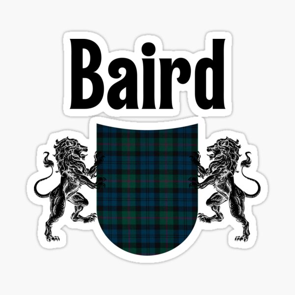 "Baird Clan Scottish Name Coat Of Arms Tartan" Sticker for Sale by ...