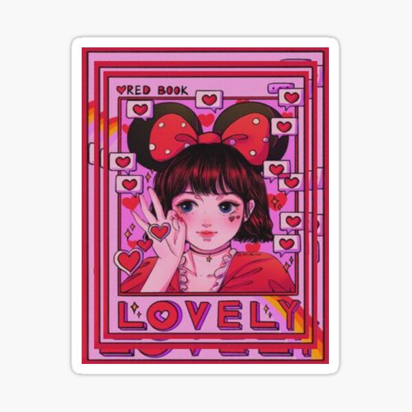 "Hyperpop:Top kawaii anime girls aesthetic designs so cute " Sticker ...
