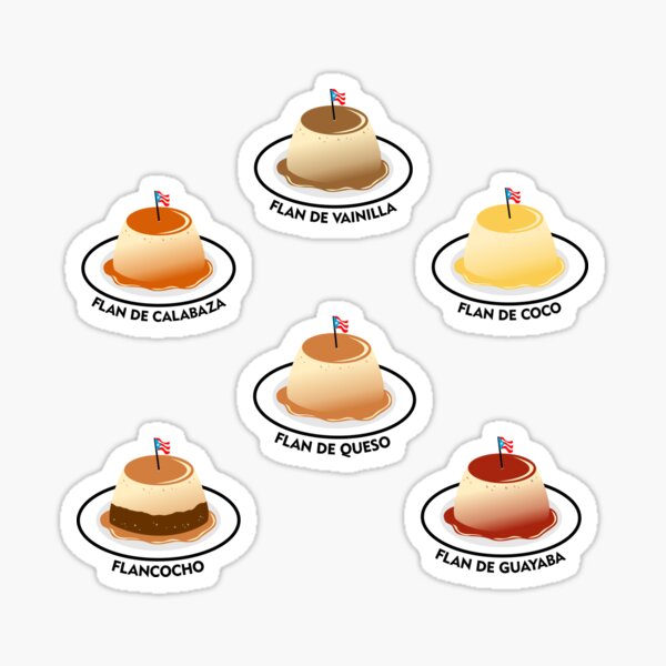 "Flan Puerto Rico Desserts Flag Names Vanilla Coconut Cheese Pumpkin ...