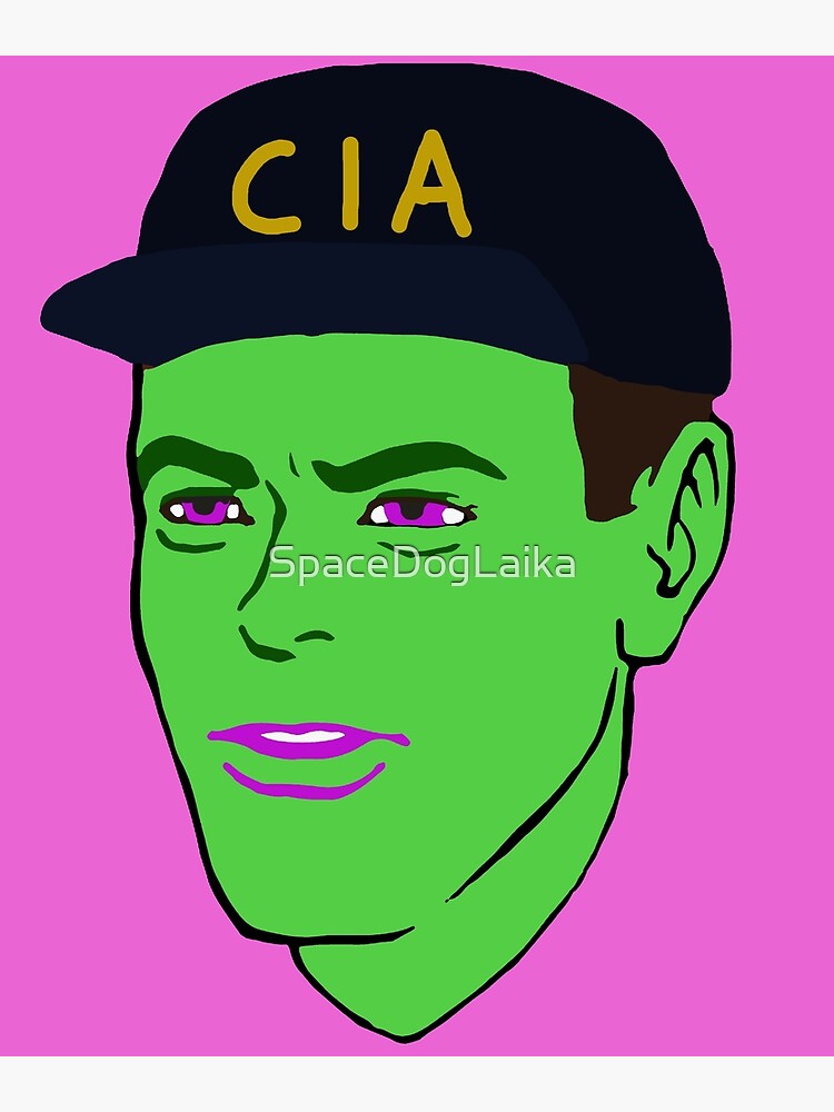 "CIA Glow Guy - Meme, Glow In The Dark, Terry Davis" Poster for Sale by ...