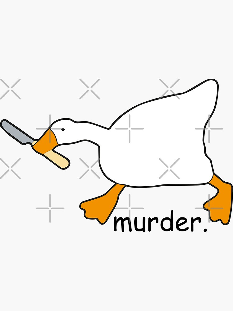 "Knife Goose" Sticker for Sale by odasan | Redbubble