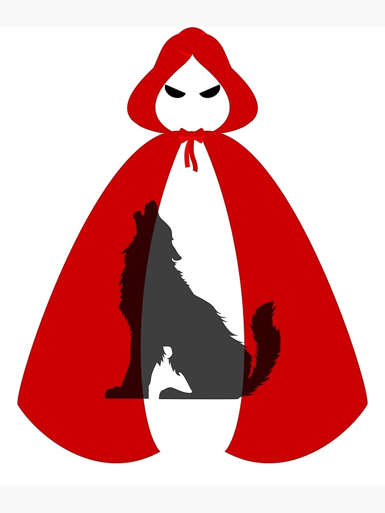 "Little Red Riding Hood, Scary Story" Poster by MMA-Design | Redbubble