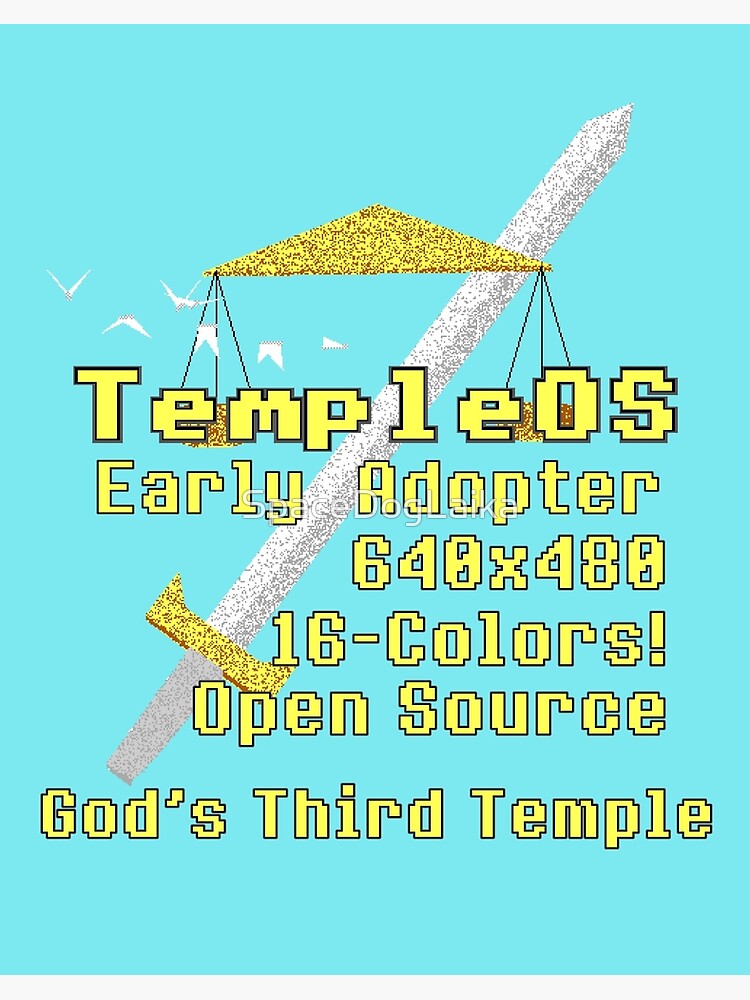 "TempleOS Early Adopter - Terry A Davis, Programmer, Meme" Art Board ...