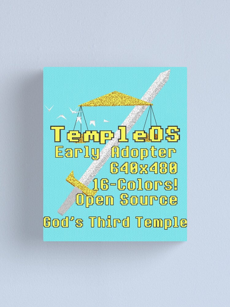 "TempleOS Early Adopter - Terry A Davis, Programmer, Meme" Canvas Print ...