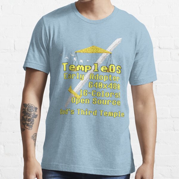 "TempleOS Early Adopter - Terry A Davis, Programmer, Meme" T-shirt for ...