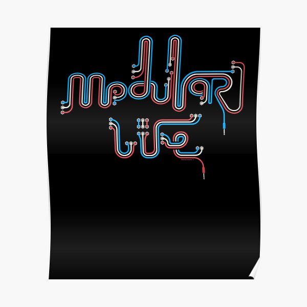 "Modular Synthesizer" Poster for Sale by mewzeek-T | Redbubble