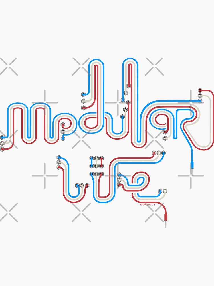 "Modular Synthesizer" Sticker for Sale by mewzeek-T | Redbubble