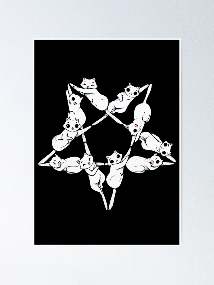 "Demon cats" Poster for Sale by luanazevedo | Redbubble
