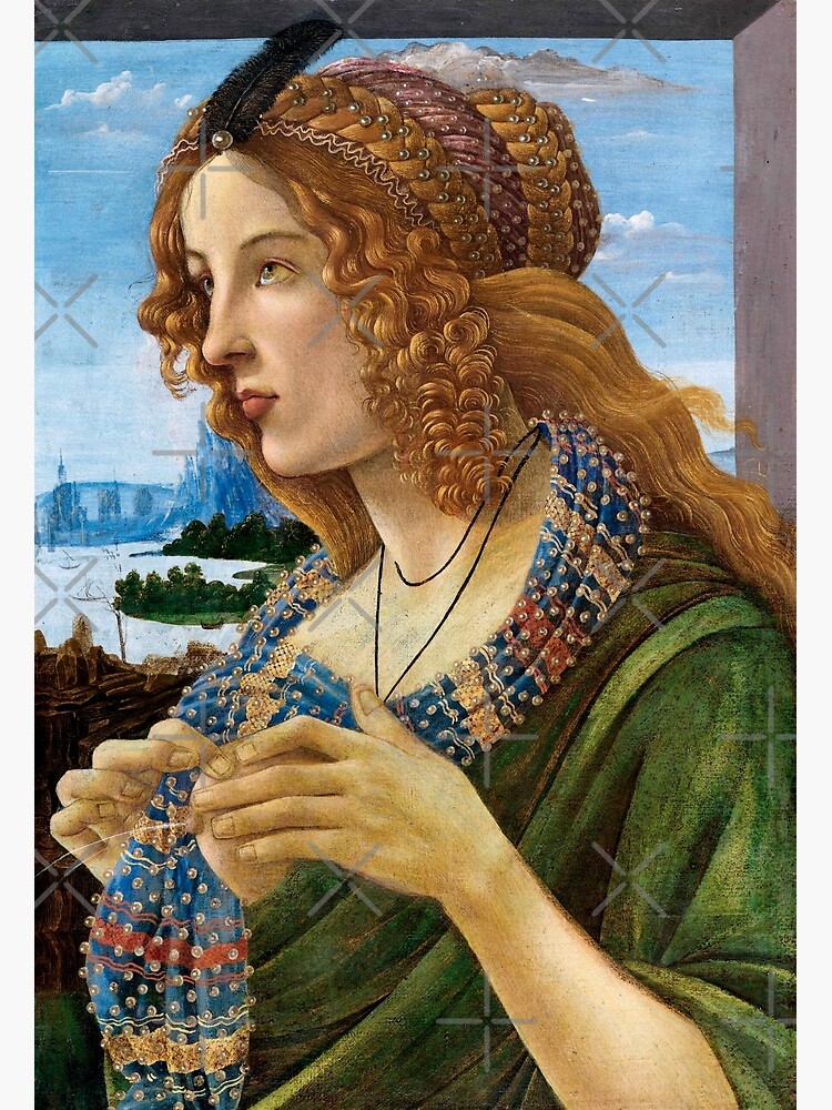 Sandro Botticelli "Allegorical Portrait Of A Lady (Simonetta Vespucci ...
