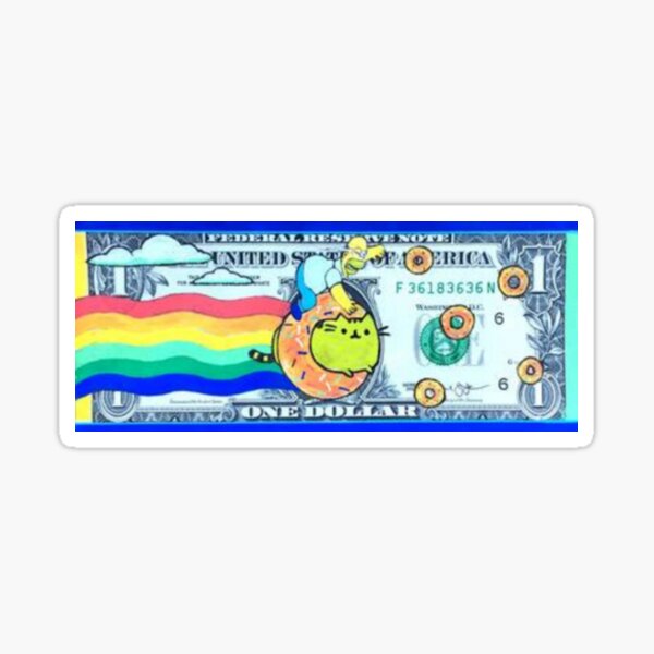 "1 dollar meme" Sticker by DGallery1999 | Redbubble