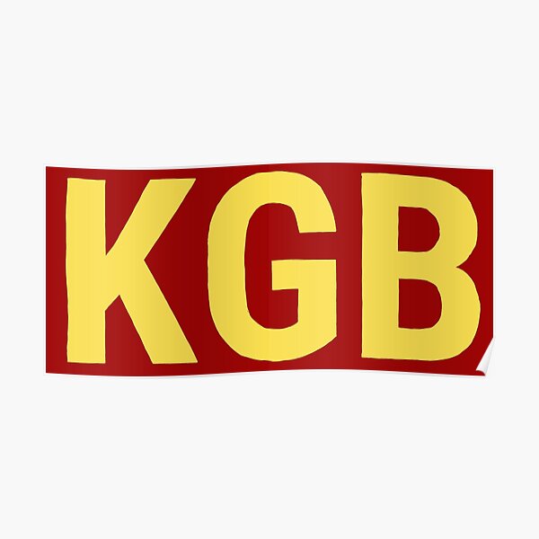 "KGB (handlettered)" Poster for Sale by liberatoryart | Redbubble