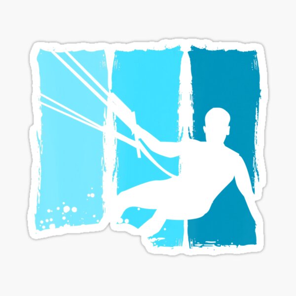 "Kitesurf Board Trainer Kite Kiteboarding Kitesurfing" Sticker for Sale ...