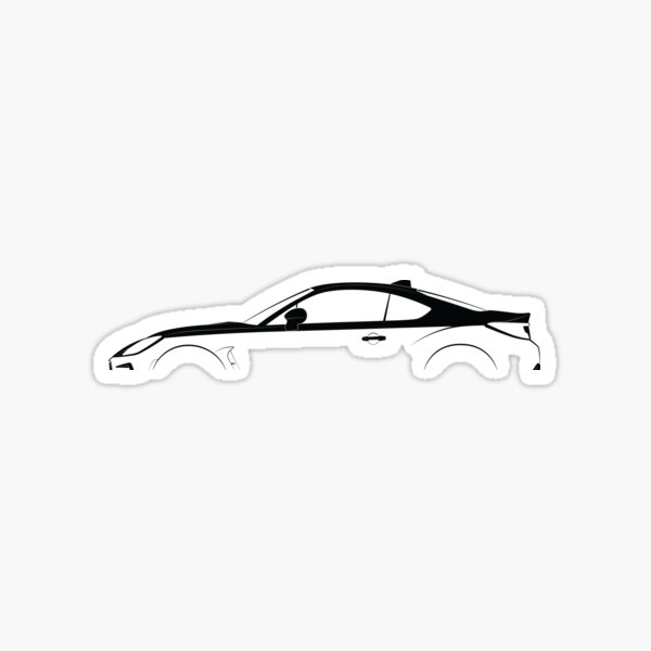"Toyota GR86 (ZN8) Silhouette" Sticker for Sale by in-transit | Redbubble