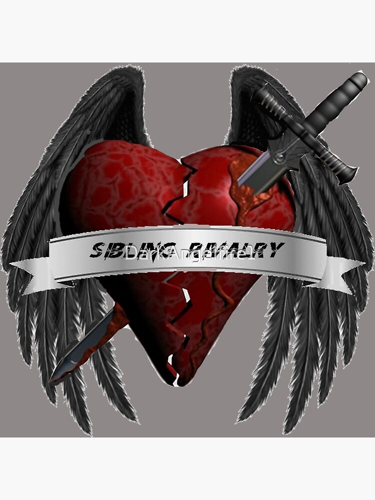 "Sibling Rivalry Logo" Poster for Sale by DarkAngelfire1 | Redbubble