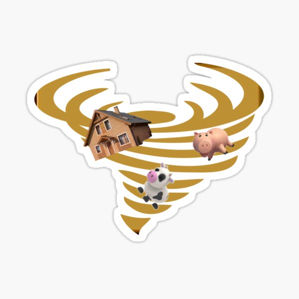 "Twister" Sticker for Sale by FlyingSourcer | Redbubble