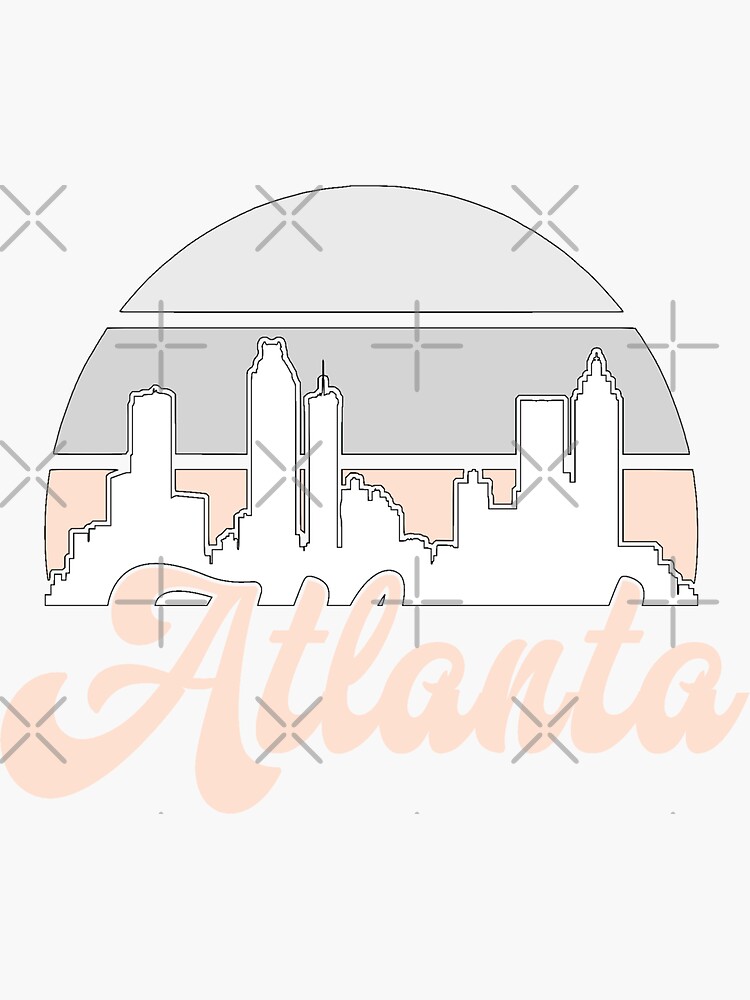 "Atlanta " Sticker by TheMall | Redbubble