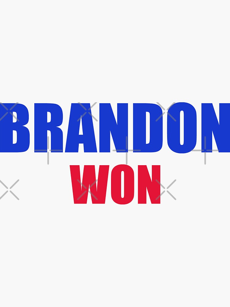 "Congratulation Mr.Brandon" Sticker for Sale by ghebyaran | Redbubble