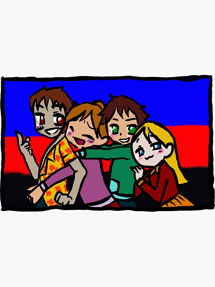 "Our poly pride" Sticker for Sale by Nezuchi | Redbubble