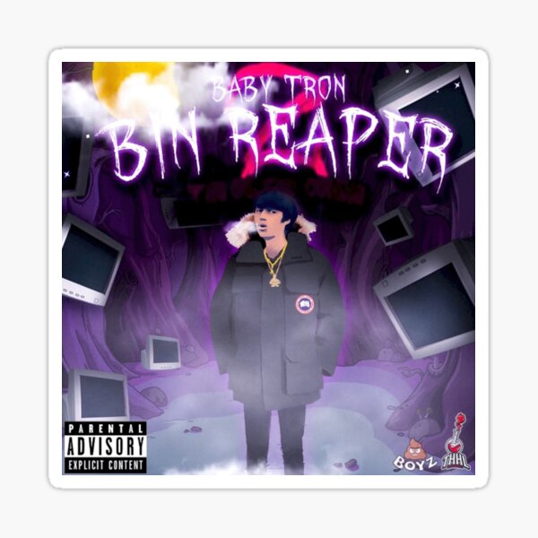 "Bin Reaper" Sticker by Jamesoney | Redbubble
