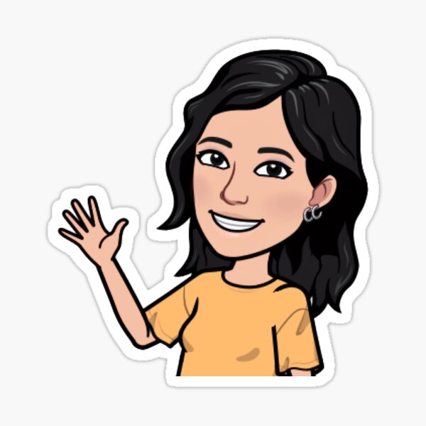 "Bitmoji Orange" Sticker for Sale by gabdol | Redbubble