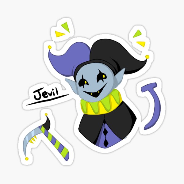 "Jevil doll" Sticker for Sale by HigdonMartin | Redbubble