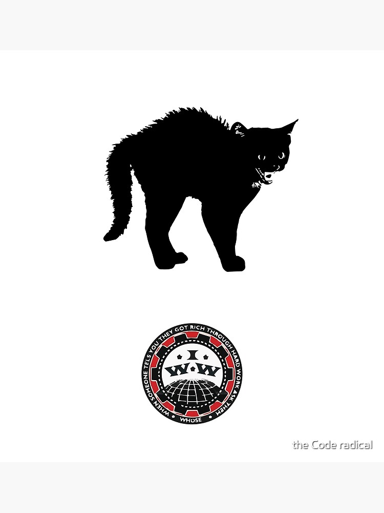 "Sabo the Cat International Workers of the World Mascot" Art Print by ...