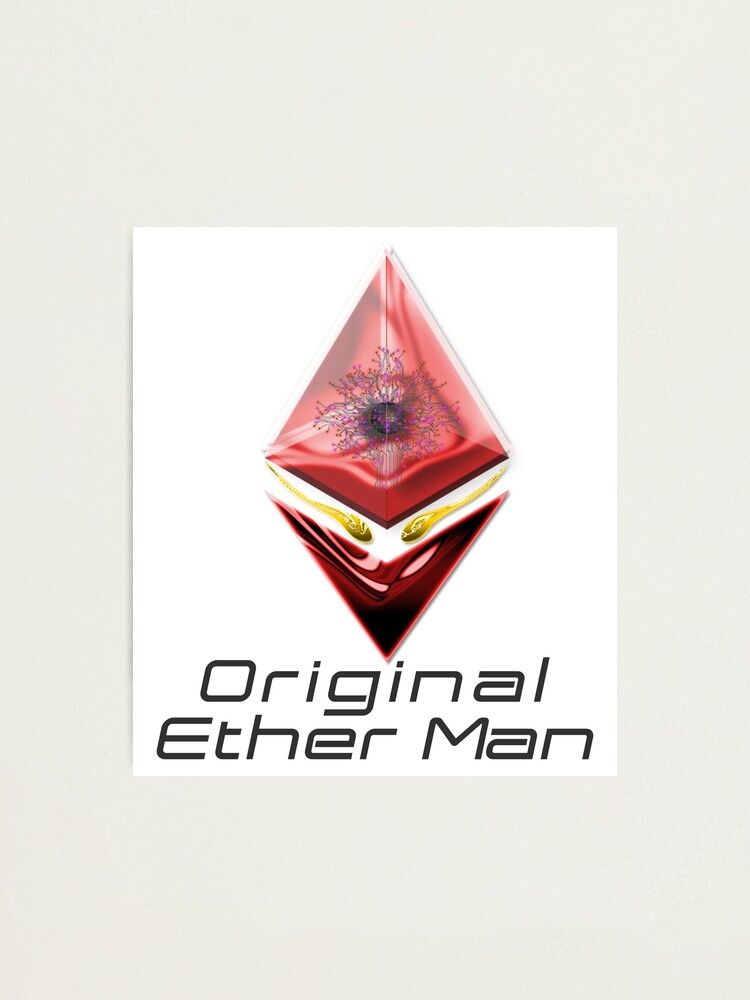 Lámina fotográfica «Camisetas Original Ether Man Sienna Cabeza de color ...