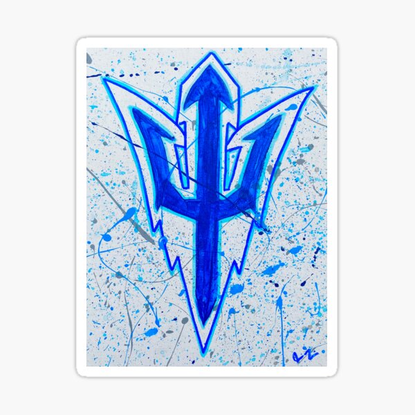 "Trident" Sticker for Sale by jtewari1 | Redbubble