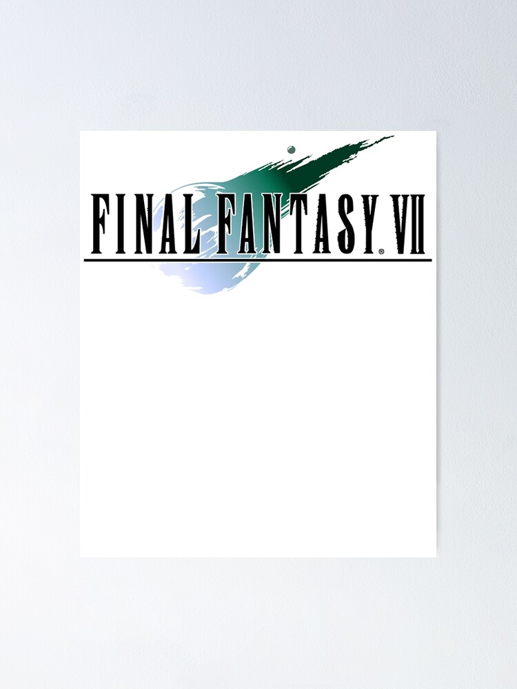 "Final Fantasy 7 Classic Logo Classic" Poster for Sale by ...